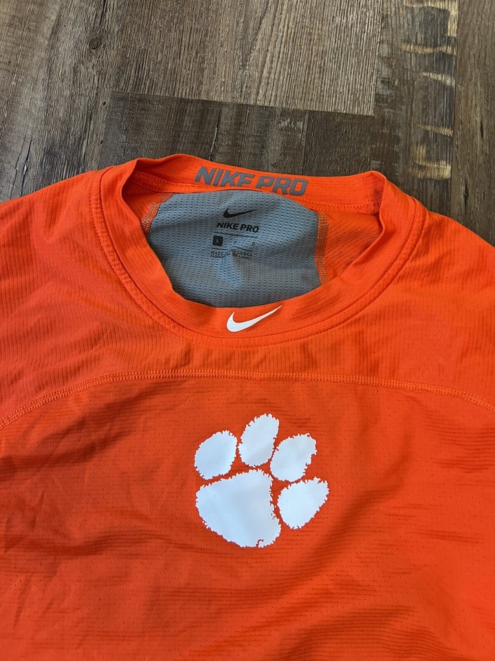 Clemson Tigers Nike Baseball Team Issued Jersey Shirt Practice Shirt #8 ...