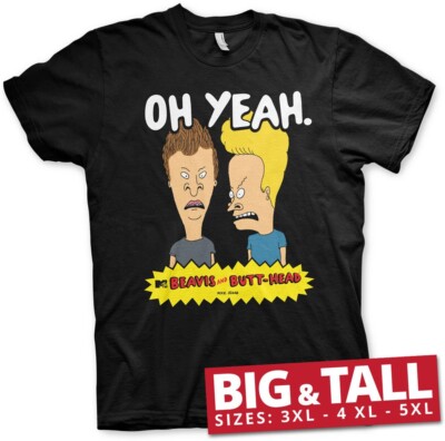 Beavis and Butt-Head Oh Yeah Big & Tall T-Shirt Black | eBay.de