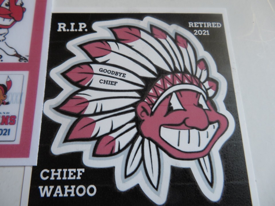 CLEVELAND INDIANS, CHIEF WAHOO, 106 YR MASCOT, R.I.P. MASCOT MAGNET ...