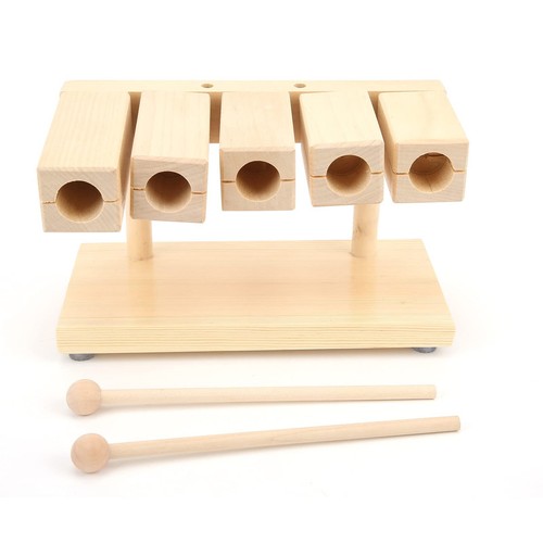 5 Tones Wood Percussion Block Musical Instrument Timber Drum Rhythm ...