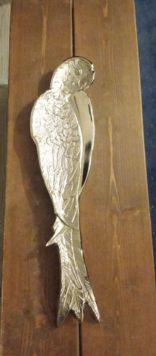 Laura Ashley Silver Colour Parrot Bird Striking Very Large Trinket Dish ...