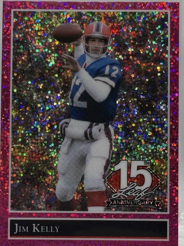 2025 Leaf 15Th Anniversary Sparkle #92B-80 NFL HOF Legend Jim Kelly ...
