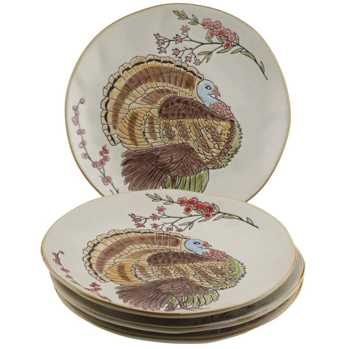 Turkey Dinner Plate Set