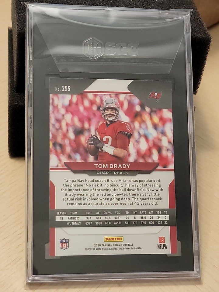 2020 Prizm Tom Brady Base Card #255 SGC 9.5 Buccaneers I193 | eBay