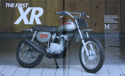 LICENSED HONDA VINTAGE 1973 XR75 decal sticker kit XR 75 VMX tank ...