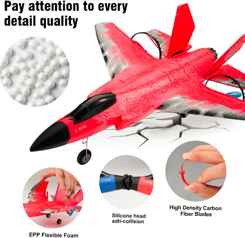 US RC Airplane F-35 Remote Control Lightning II Jet Plane Kids Adults ...