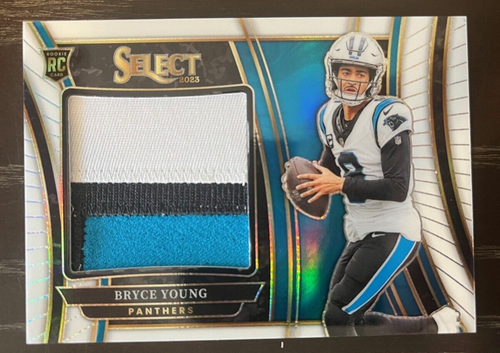 2023 Select Football Bryce Young Rookie RC Jumbo 3-Color Patch White ...