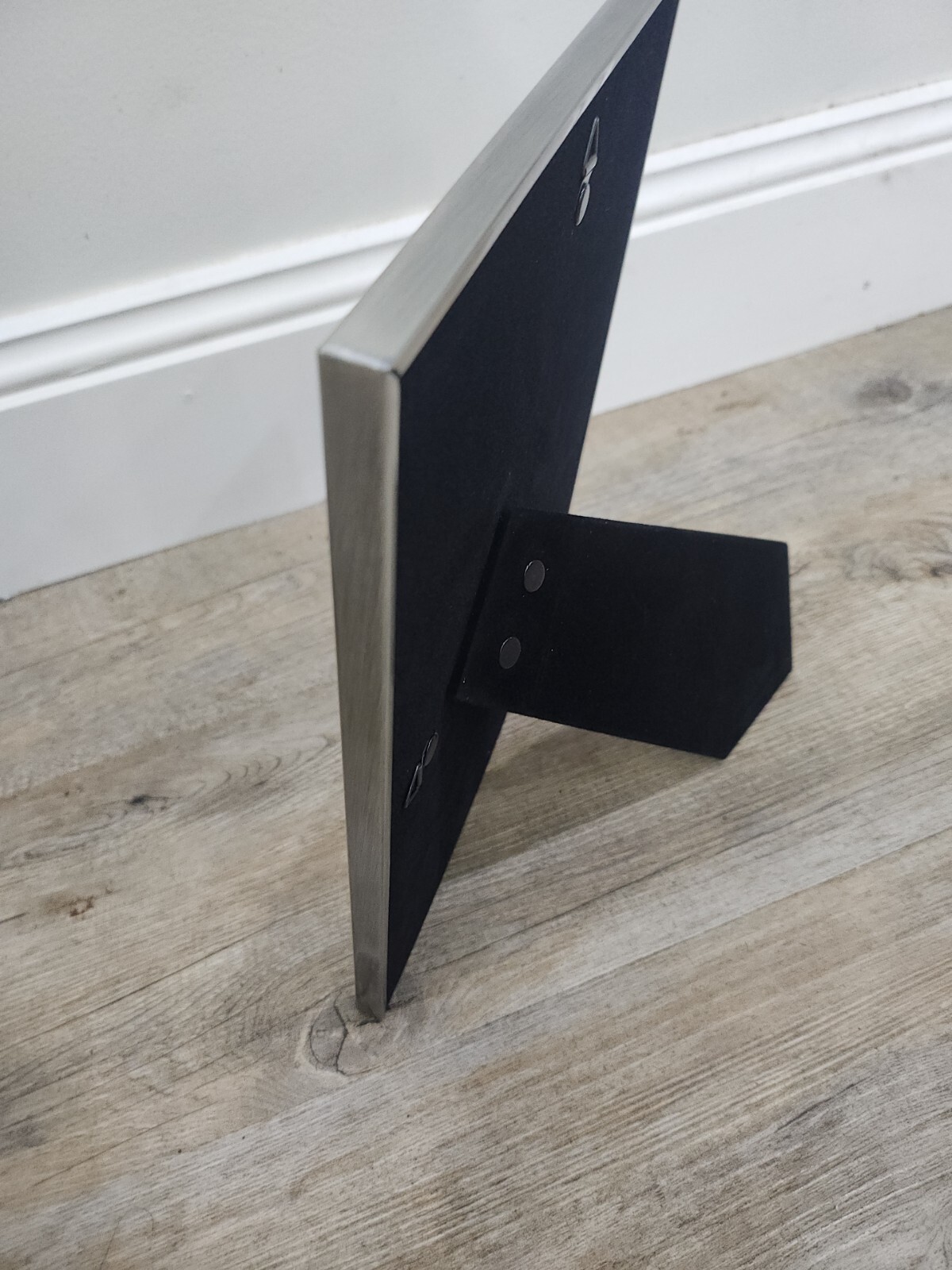 Lot X 4 Gun Metal Grey, Silver 8x10 Metal Photo Picture Frames Stand Or ...