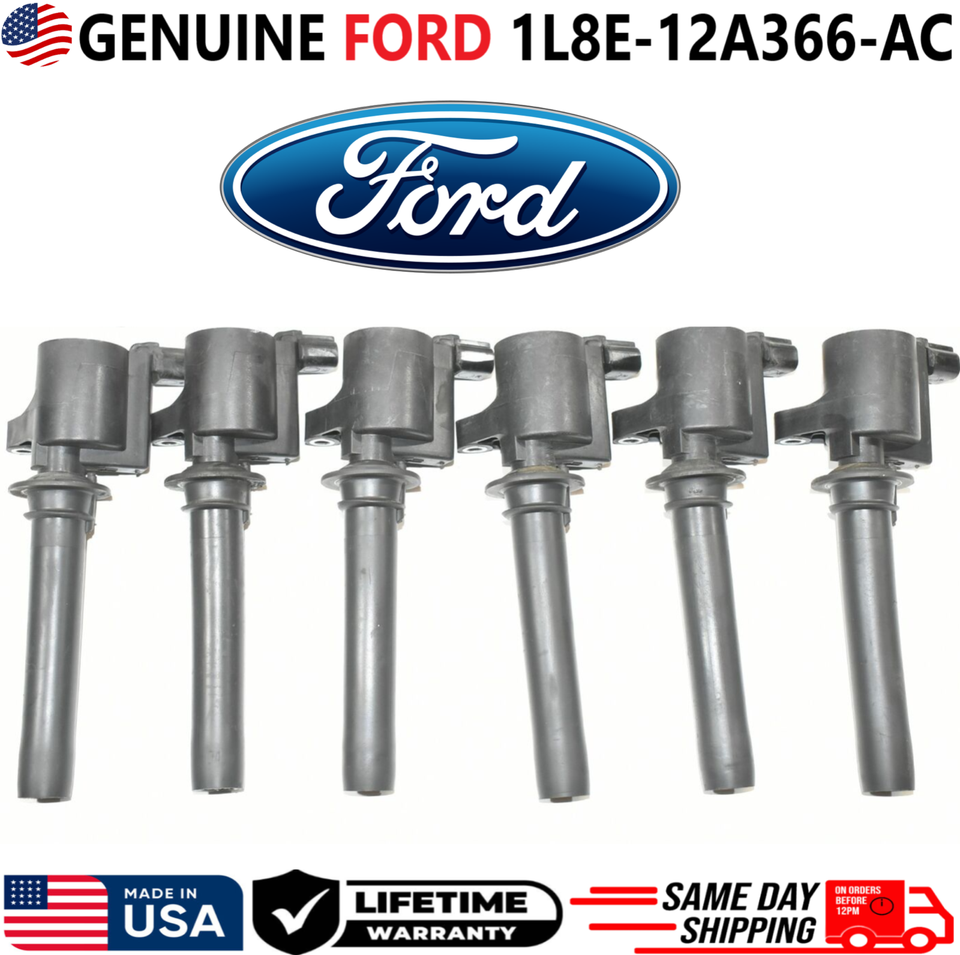 GENUINE FORD Ignition Coils For 2000-2008 Ford & Mercury 3.0L V6, 1L8E ...