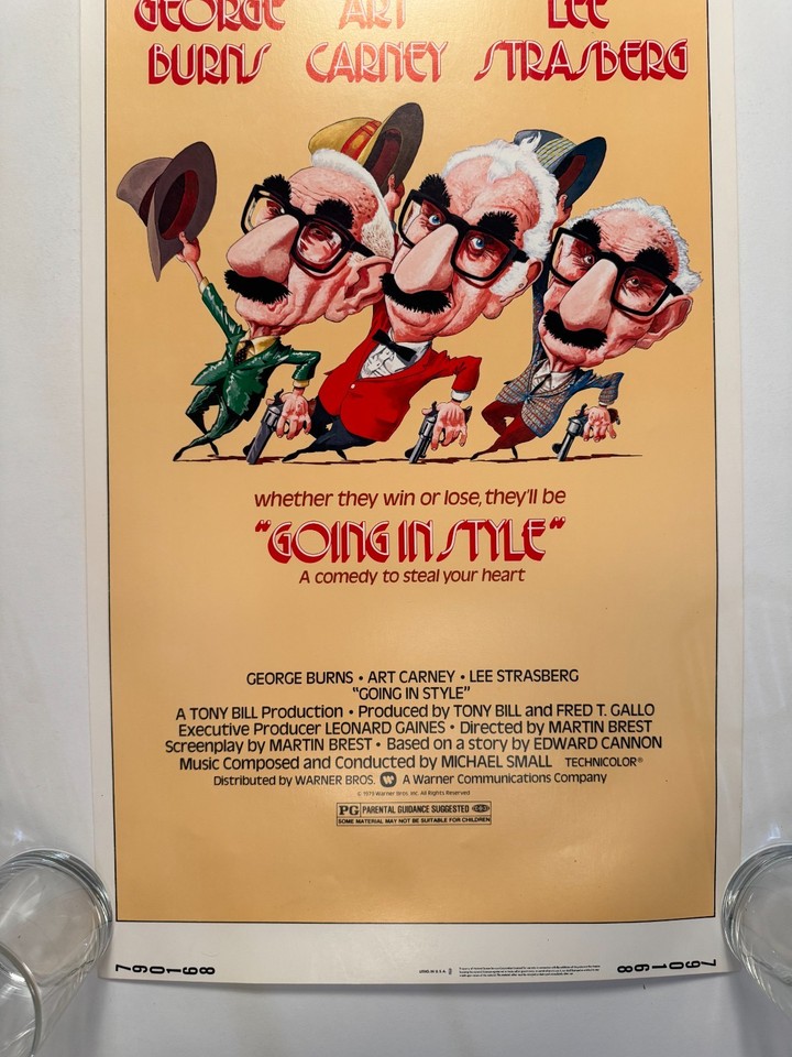 Going in Style 1979 Unfolded Vintage Movie Insert 14x36 Poster George ...