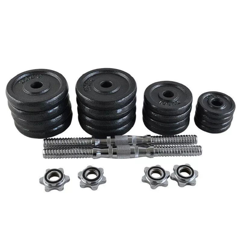15kg Adjustable Dumbbells Set Cast Iron Weight Barbell Set Men Women ...