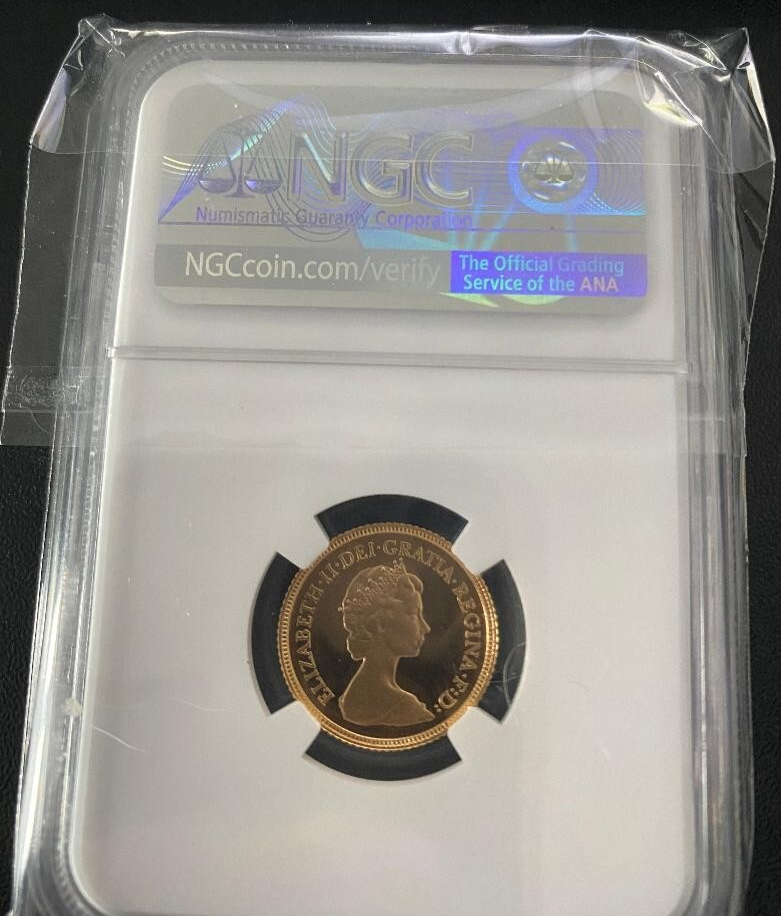 1982 Gold Proof Half Sovereign PF70 Ultra Cameo, Top Grade you Can't ...