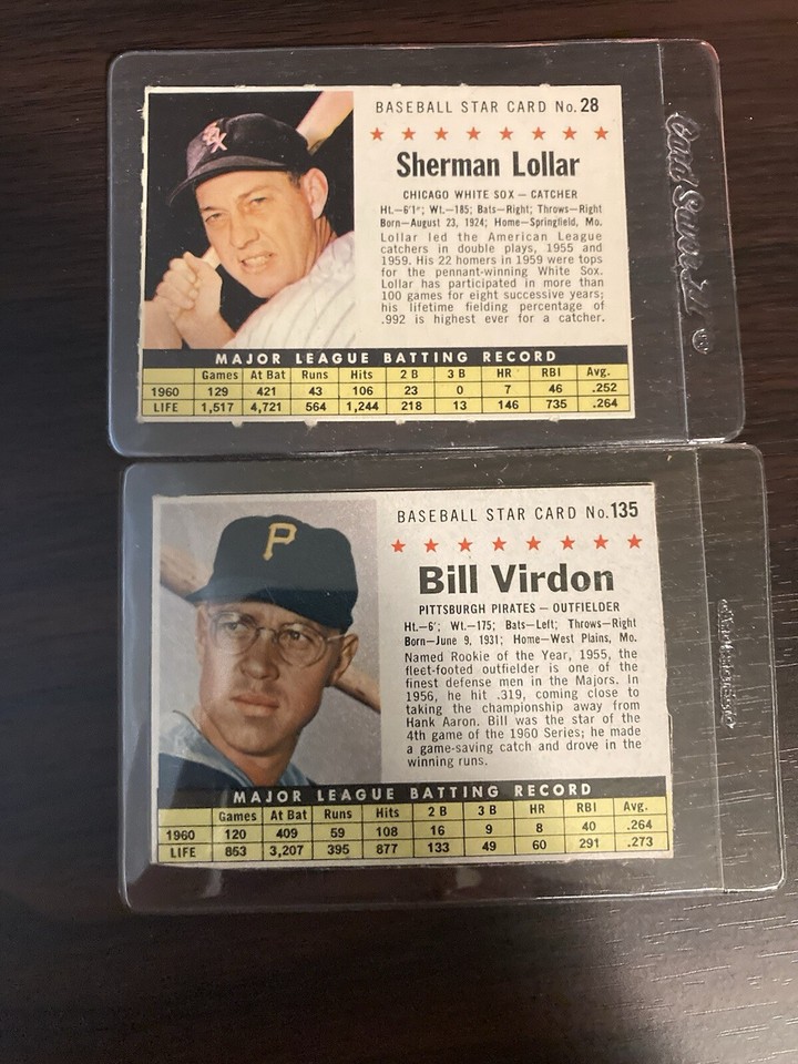 1961 - 1963 Post Cereal Baseball-Lot of 17 diff. cards- Mays Estrada ...