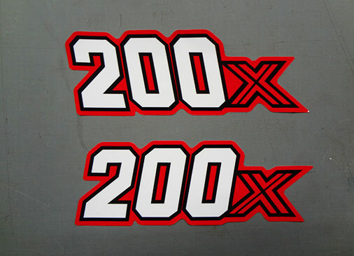 1983 83' ATC 200X trike 2pc side decals stickers graphics graficos 3 ...