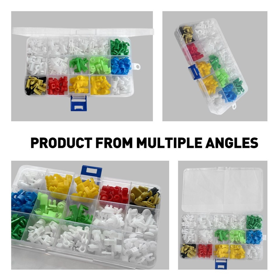 160Pcs Mixed Plastic Door Lock Rod Clips Side Fasteners Retainers Car ...