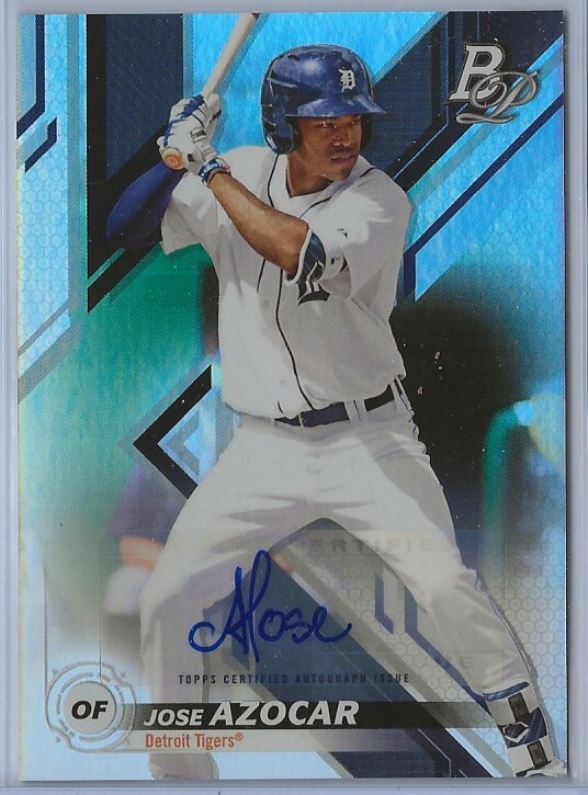 2019 Topps Bowman Platinum TOP-29 Jose Azocar autograph Tigers auto | eBay