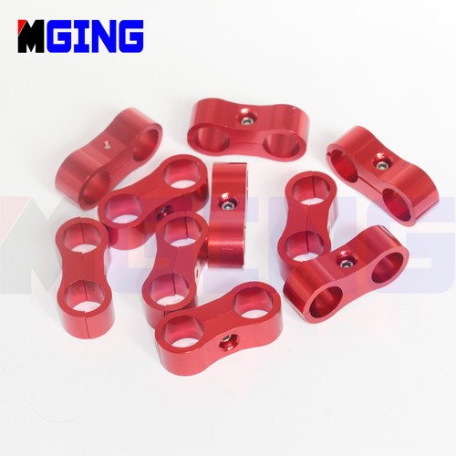 8an an8 - 16.3MM Wire Fuel Hose Separator Clamp cable fastener divider ...