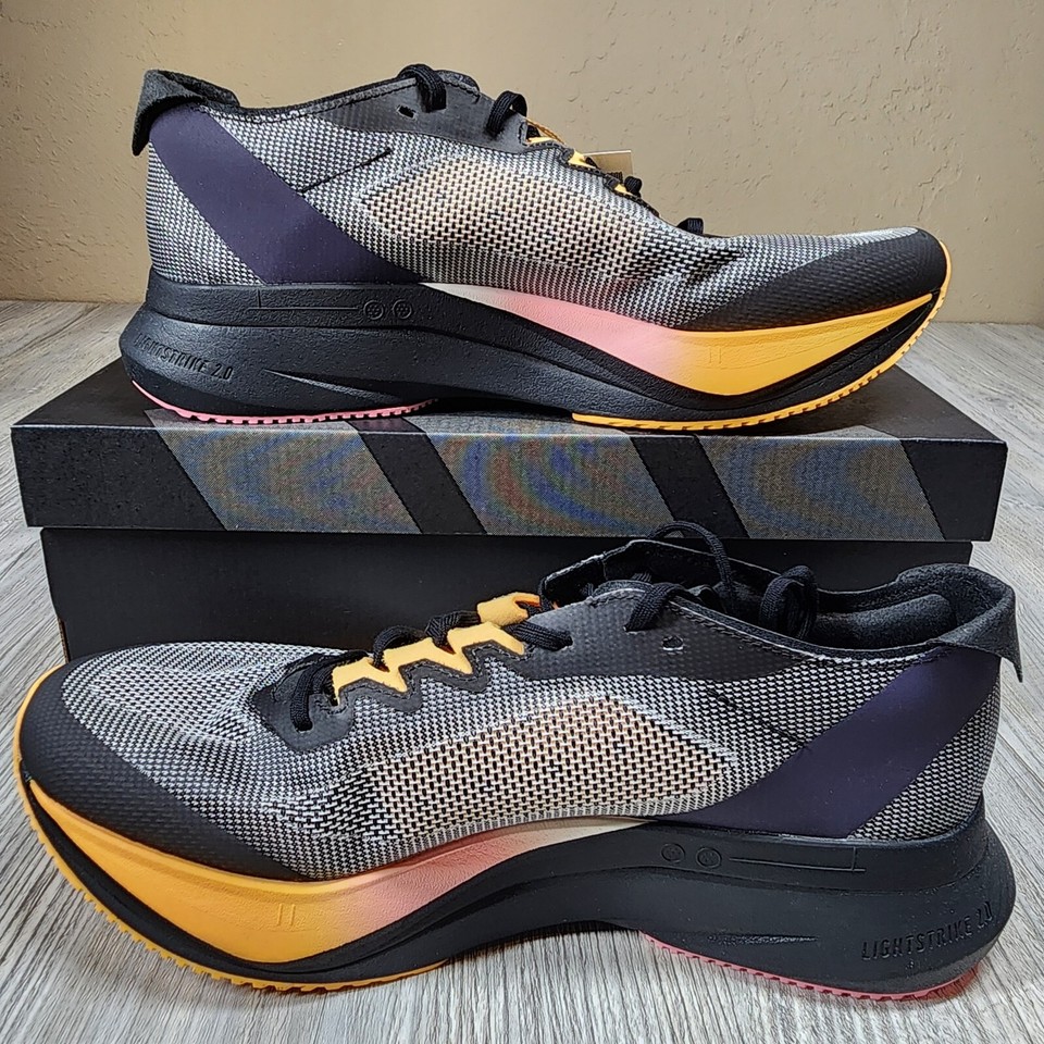 Adidas Adizero Boston 12 Black/Orange Womens Size 9.5 New IF9221 | eBay