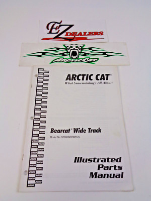 Snowmobile Parts Manual Arctic Cat 2000 Bearcat Wide Track COEM # 2256 ...
