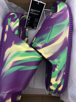 NIKE CALM SLIDE EYBL PLAYER SIZE 6 (mens 6 Women’s 7) | eBay