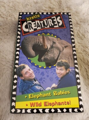 KRATTS CREATURES Elephant Babies/Wild Elephants NEW/SEALED VHS 1997 ...
