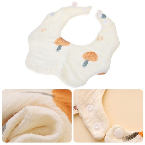 Toddler Drooling Bibs Baby Unisex Burp Cloths High Absorbent Flower ...