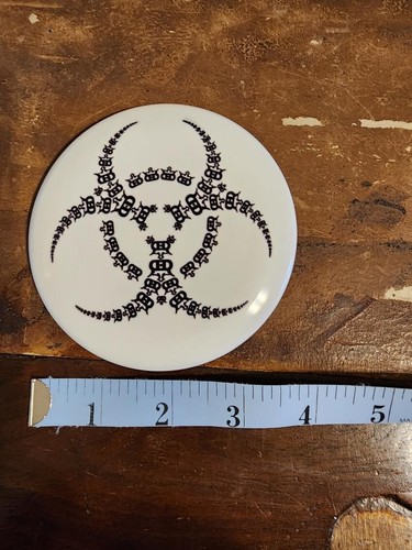 Disc Golf Mini Disc By Dynamic Discs 4 inch Black and White Marker Disc ...