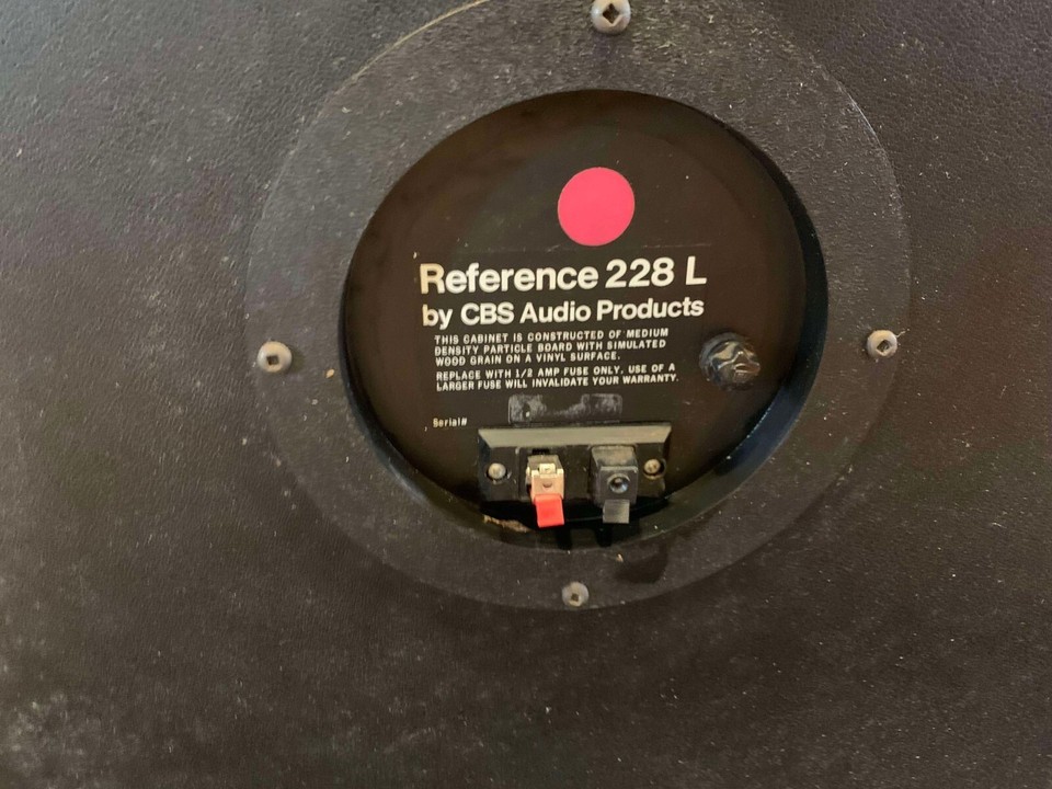 Vintage CBS Reference 228 L Stereo Speakers | eBay
