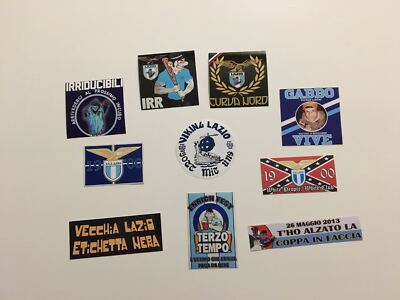 LAZIO 10 ADESIVI ULTRAS PEGATINA AUFKLEBER STICKERS CURVA NORD ...