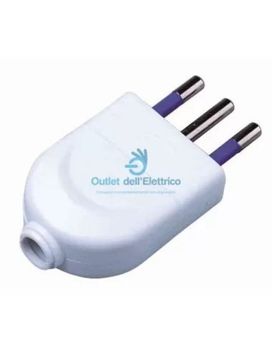 CFG E249S 2-Pole Ground Plug 10A White Loose 8016818096373 | eBay UK