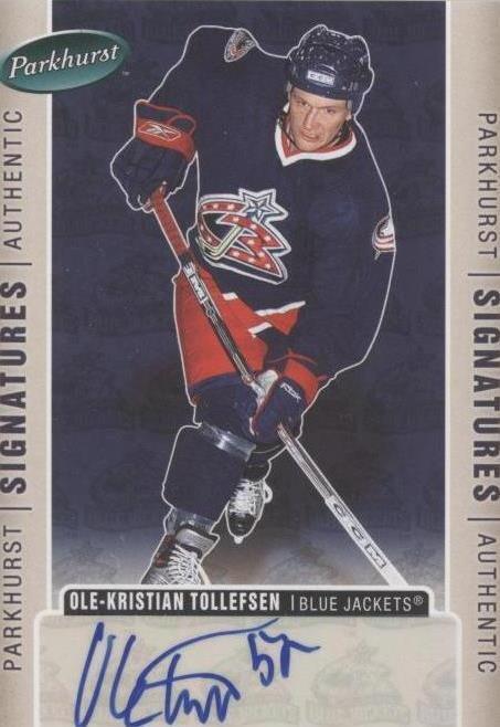 2005-06 Parkhurst - Signatures Ole-Kristian Tollefsen #OK (AU, RC) for ...
