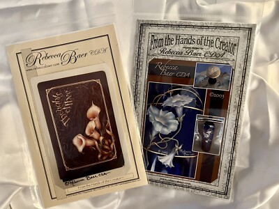 2 paint pattern packets Calla Lily & Cobalt Wine by Rebecca Baer | eBay