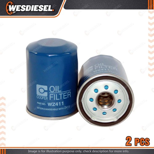 2 x Wesfil Oil Filters fits Smart ForFour R454 Pulse 1.3L 1.5L 4Cyl 16V ...