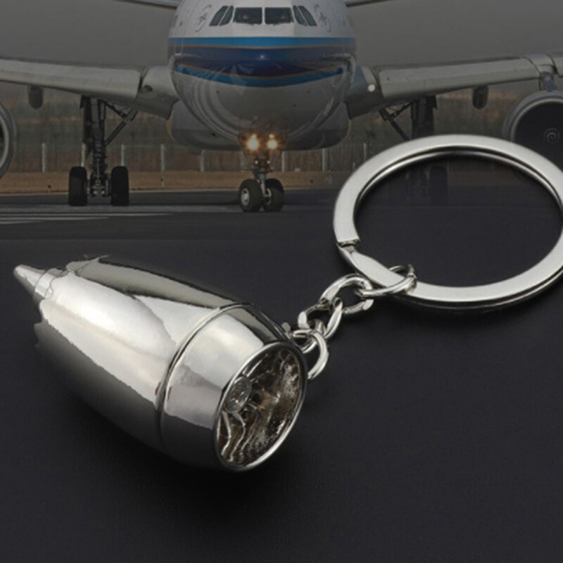 New Design Metal Plane Engine Keychains Mini Jet Engine Keyrings G.ac ...