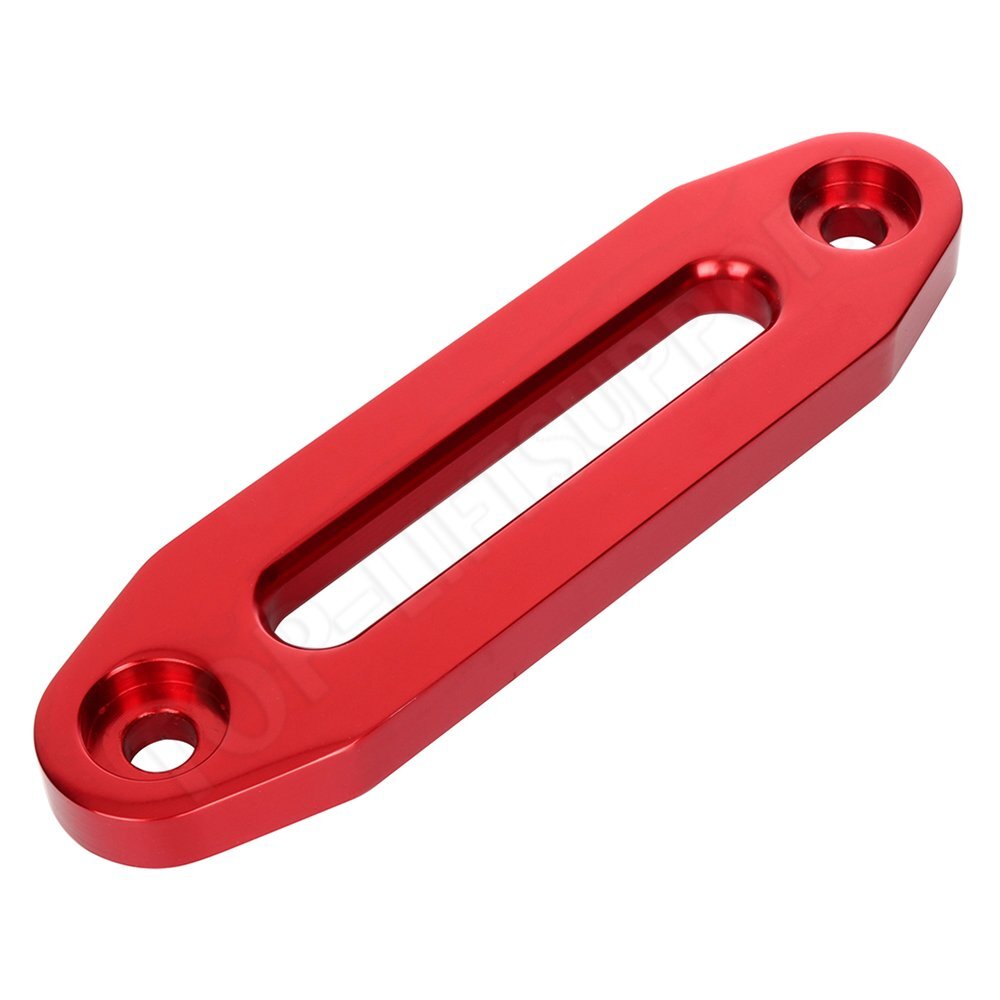 5500lbs Red Aluminum Hawse Fairlead for Synthetic Winch Rope Lead SUV ...