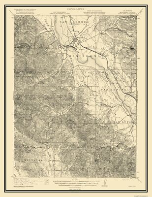 Reproductions - 1919 Topo Map