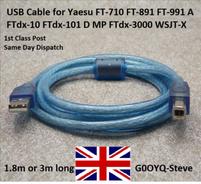 USB Cable for Yaesu FT- 710 891 FT 991 A FTDX 10 FTDX 101 D MP FTDX ...
