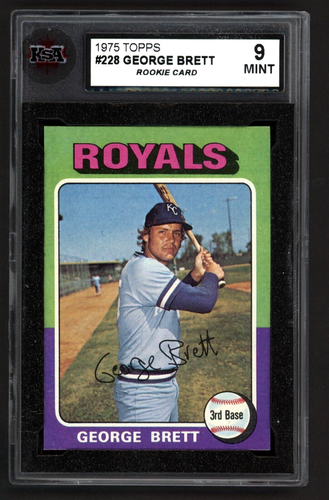 1975 TOPPS #228 GEORGE BRETT ROOKIE CARD KSA 9 MINT | eBay
