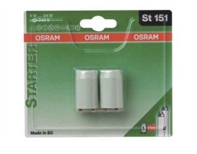 Osram Fluorescent Tube Starter - ST151 - 2 Pack | eBay