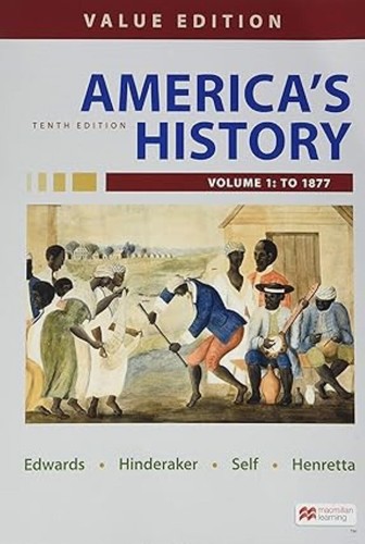 America's History Volume 1 American History Tenth Edition Value ...