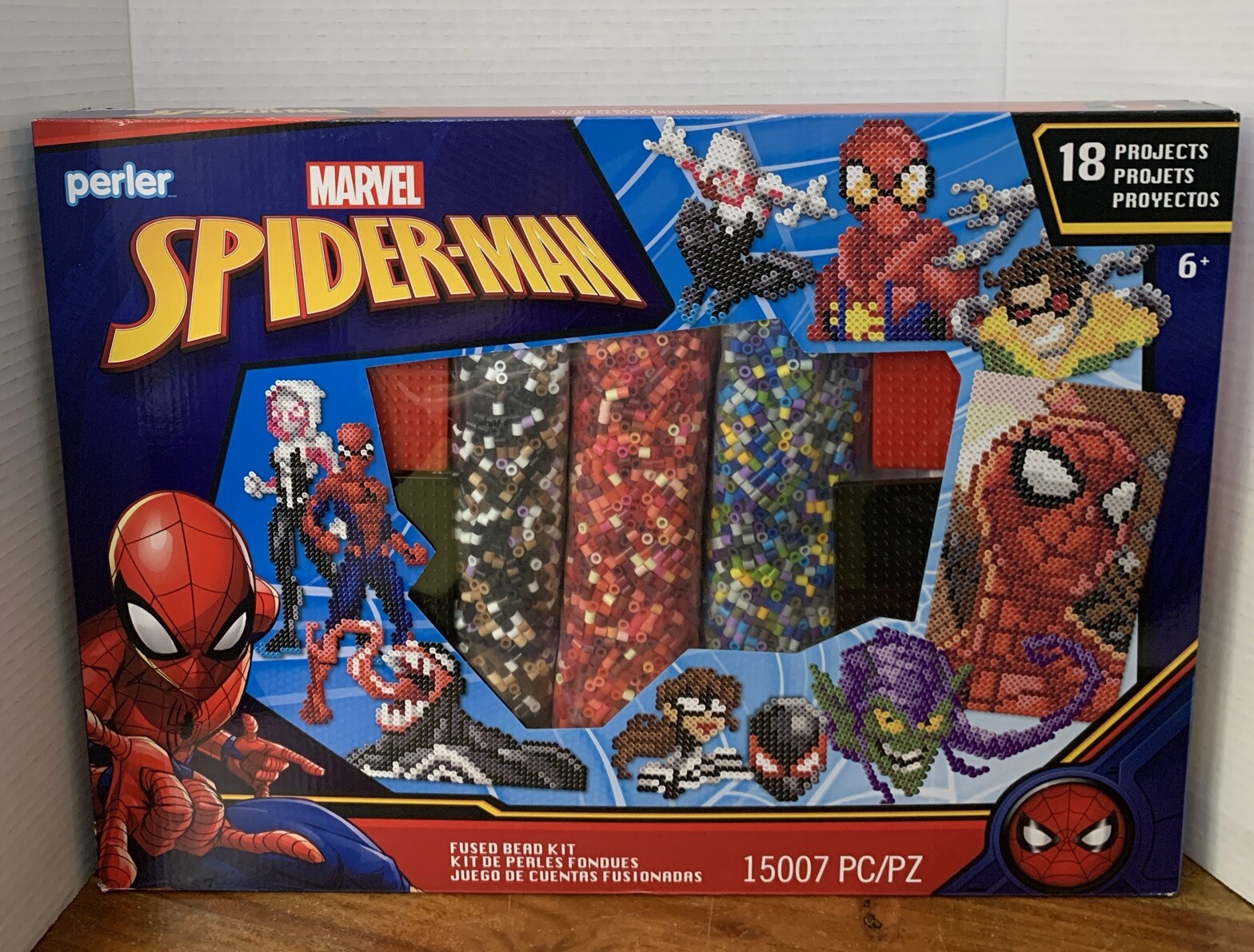 Perler Marvel SPIDER-MAN Fused Bead Kit 15000+ Pieces To Make 18 ...
