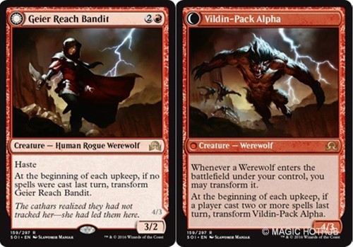 GEIER REACH BANDIT Shadows over Innistrad MTG Red Creature Human ...
