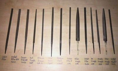 14pcs. Mixed Mfrs., 5" Files, Many makes and styles. | eBay