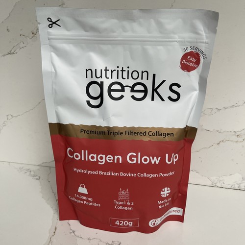 Nutrition Geeks Collagen Glow up Powder New - Improved 14000Mg 420G 30 ...