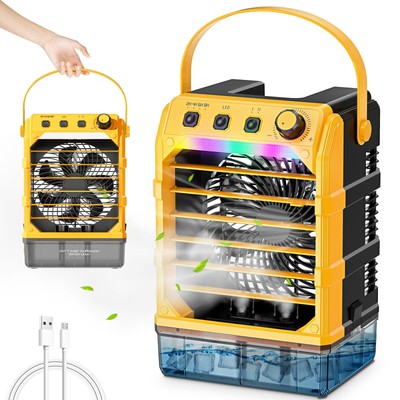 Portable Misting Fan Compatible for Dewalt 20v 60v Battery(NO Battery ...