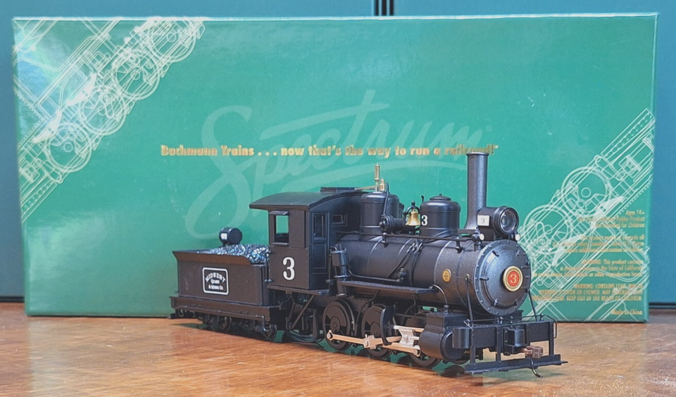 On30 Bachmann #29403 0-6-0 Steam Switcher Loco Colorado Mining Test run ...