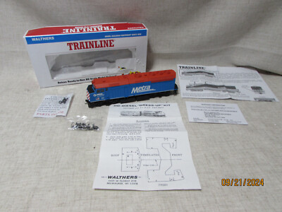 NEW, HO WALTHERS TRAINLINE 931-331 EMD F40PH LOCOMOTIVE CHICAGO METRA ...