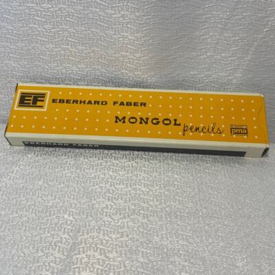 Vintage New in Box Eberhard Faber Mongol 482 Pencils No. 2 Yellow | eBay