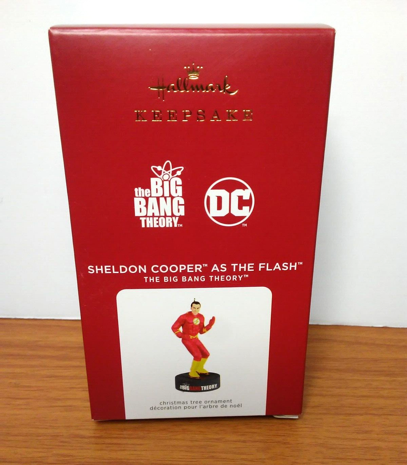 Hallmark Keepsake 2021 Sheldon Cooper as Flash Christmas Tree Ornament ...