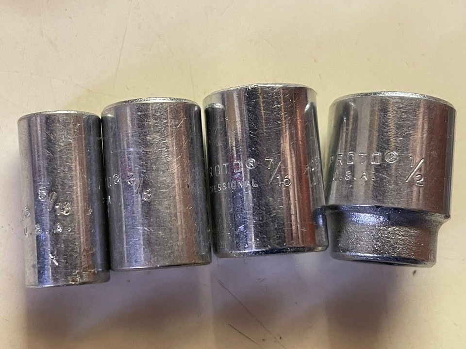 Proto Challenger PEC-2560 Fine Tools 1/4” Ratchet Breaker Socket Set ...